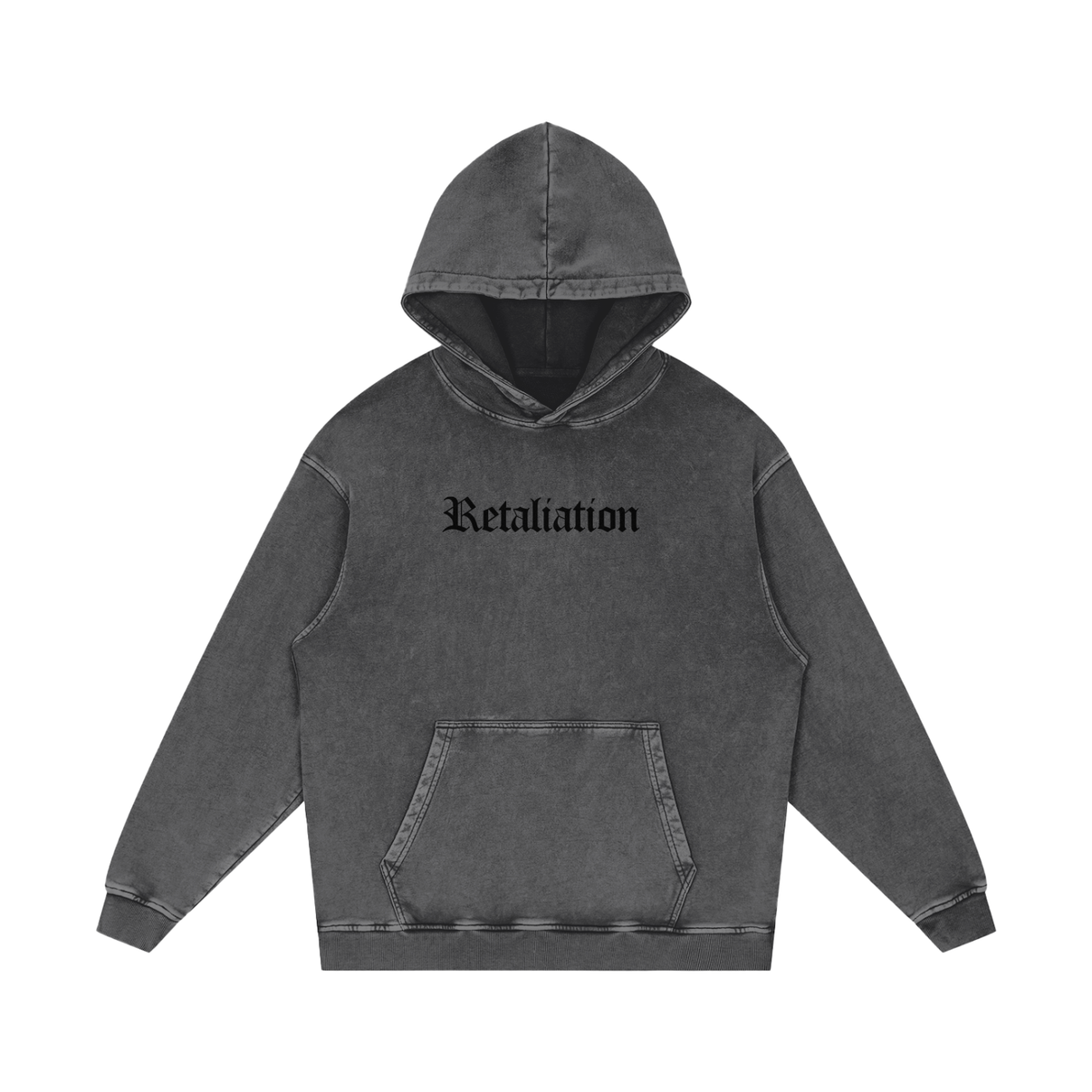 Primitive Hoodie | Dark Grey & Black – retaliation project
