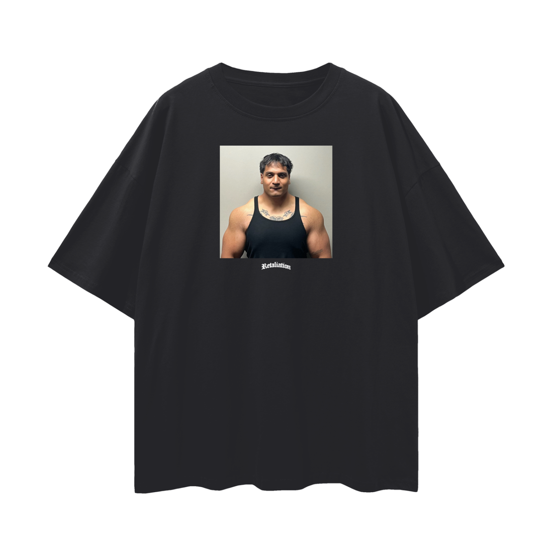 Shan Mugshot Tee | Black – retaliation project