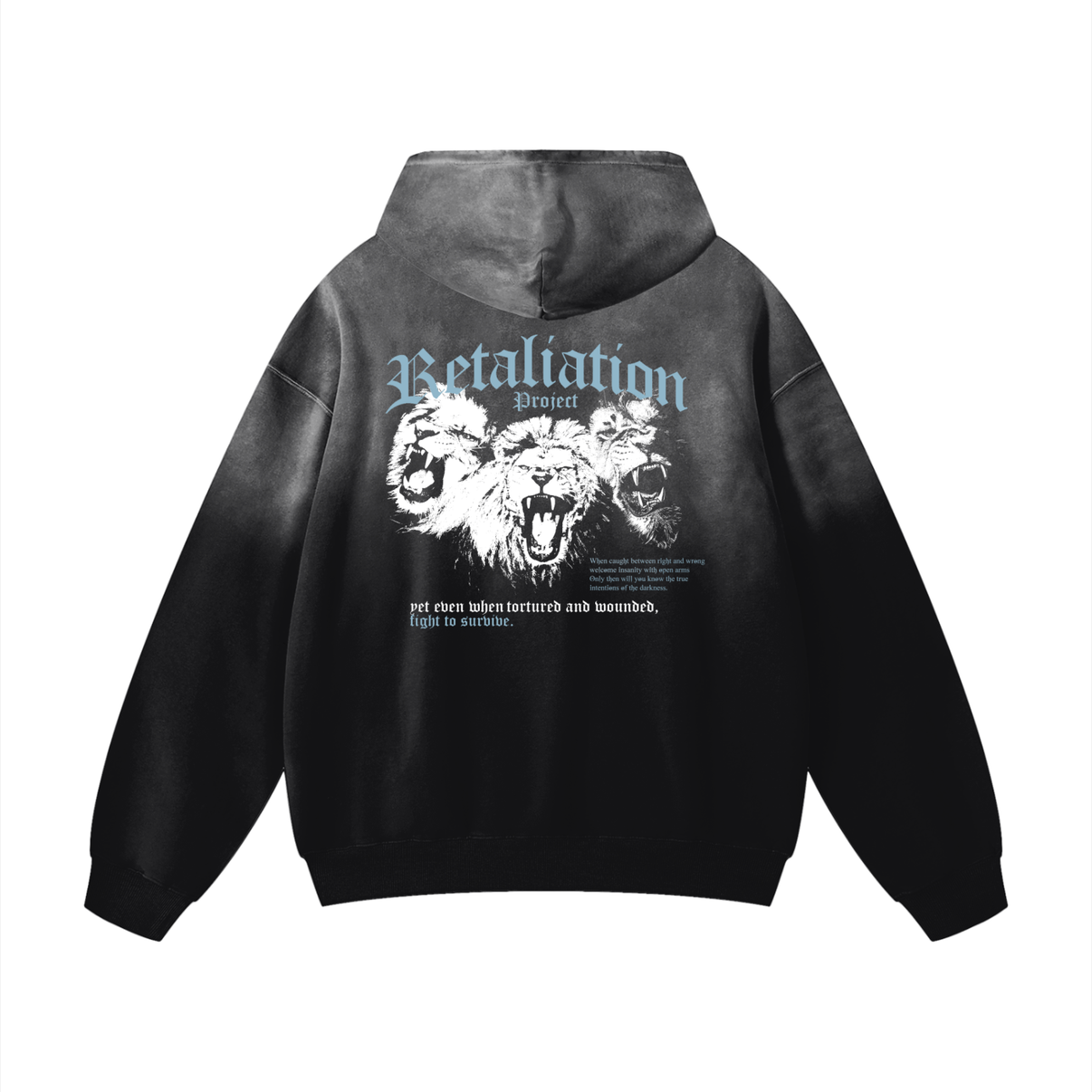 Insanity Hoodie | Blue & Black – retaliation project
