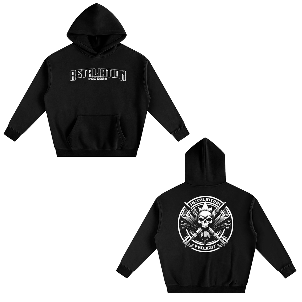 Emblem Hoodie | Black – retaliation project